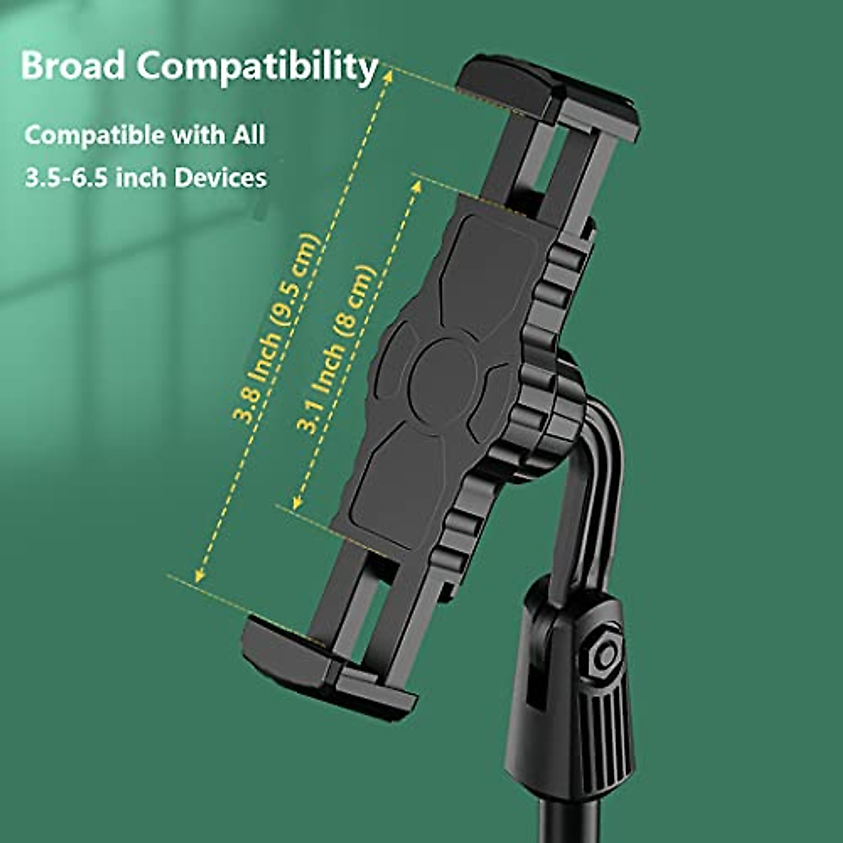 Phone Holder for Desk,Angle Height Adjustable 360 Rotation Cell Phone Stand(Black)