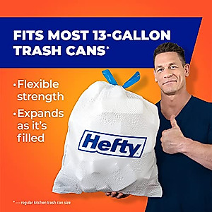 Hefty Ultra Strong Tall Kitchen Trash Bags, Fabuloso Lemon Scent, 13 Gallon, 110 Count