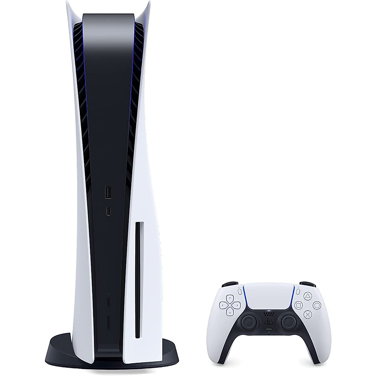 2022 Play-tation 5 Disc Version PS-5 Gaming Console x86-64-AMD Ryzen Zen 8 Cores CPU, AMD Radeon RDNA, 16GB GDDR6 Memory, Ultra-High Speed 825GB SSD, 4K Blu-ray Player, WiFi 6, Bluetooth 5.1