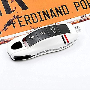LIMBQS Key Cover for Porsche Macan Cayenne Panamera 911, Car Key Protection Keychain (Old Key)