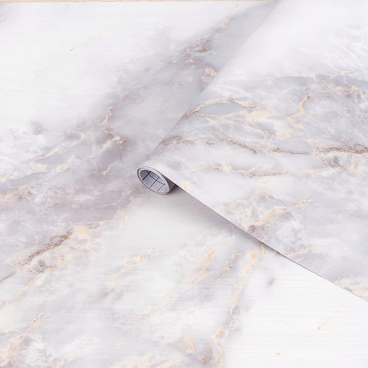 Arthome Marble Contact Paper Peel and Stick Wallpaper 17''x120'' Self Adhesive Decorative Vinyl Film Waterproof for Table,Countertop,Cabinet,Shelf Liner Removable Stick On Wall Covering