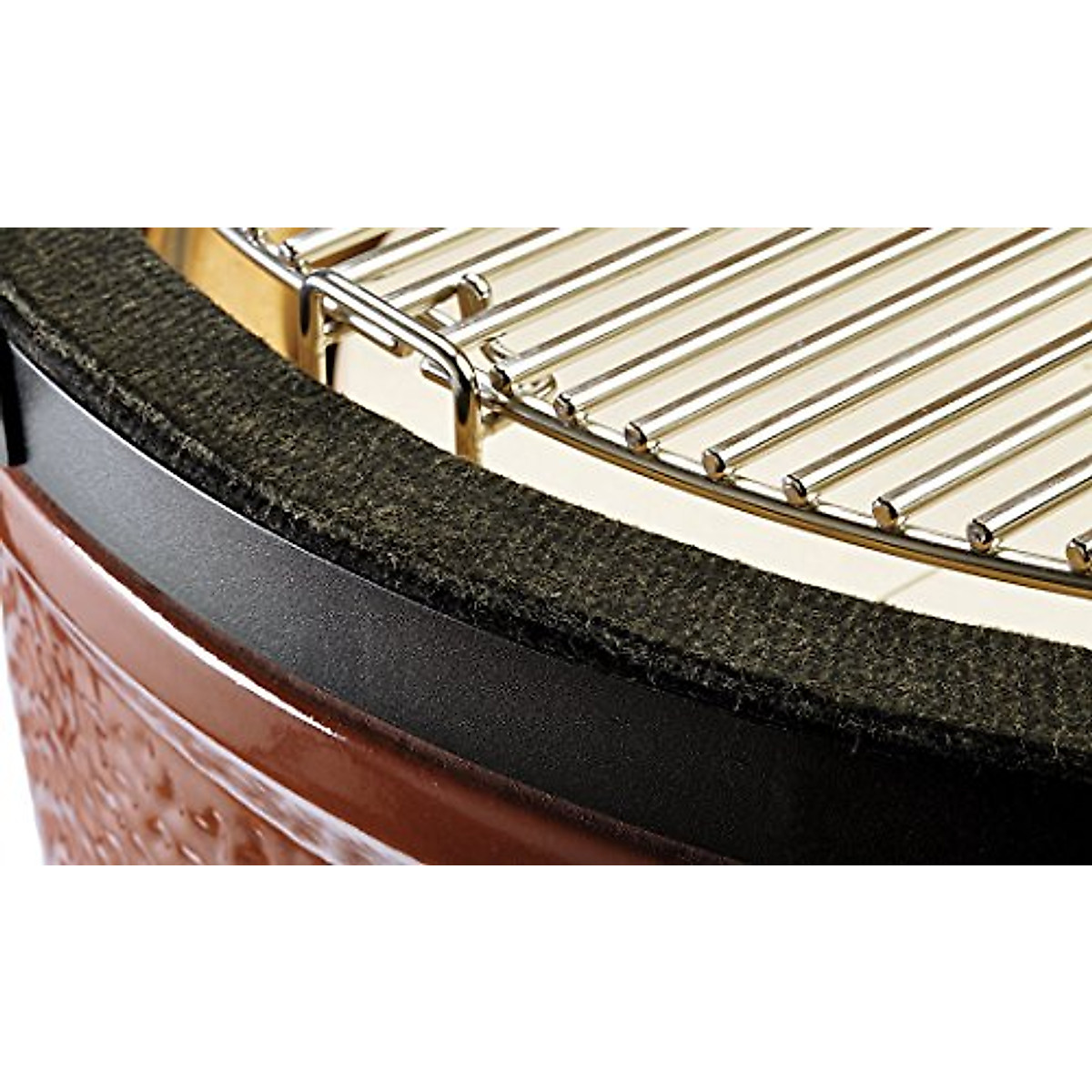 Kamado Joe BJ24RH Big Joe I 24-inch Charcoal Grill with Cart and Side Shelves, Blaze Red