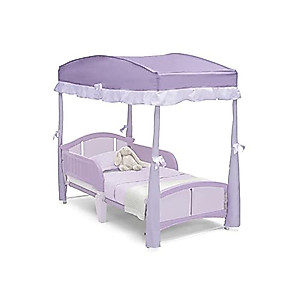 Delta Children Girls Canopy for Toddler Bed, Purple