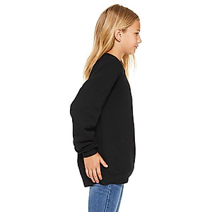 BELLA + CANVAS Youth Sponge Fleece Sweatshirt S Black
