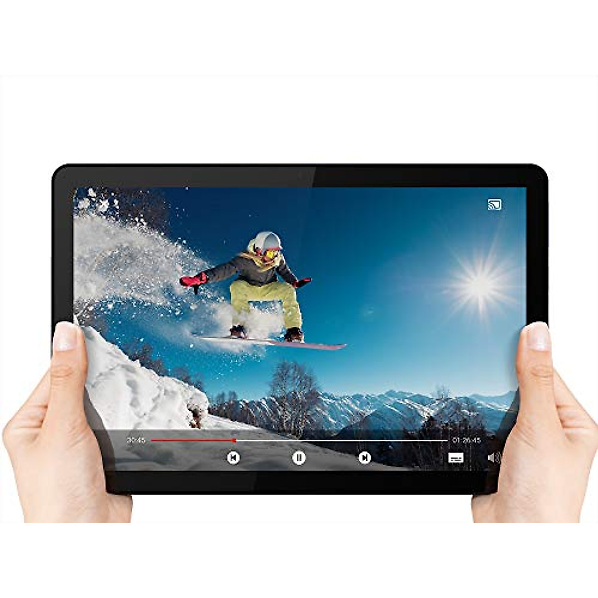 Lenovo Chromebook Duet, 2-in-1, 10.1" WUXGA (1920 x 1200) Display, MediaTek Helio P60T, 4GB LPDDR4X RAM, 64GB eMCP SSD, Integrated ARM G72 MP3 Graphics, Chrome OS, ZA6F0031US, Ice Blue + Iron Grey