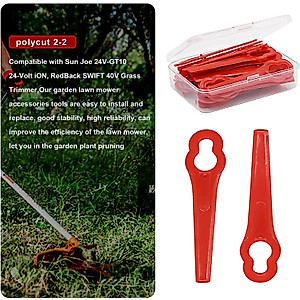 Plastic Machine Trimming Blades Fit for STIHL Polycut 2-2 Polycut 3-2 Grass Trimmer FSA 45 57 FSE 52,Sun Joe 24V-GT10, Redback Swift 40V, Replace for 4008 007 1000 Weed Eater Blades Grass Cutter Tool