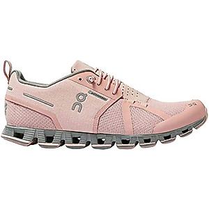 ON Women's Cloud Waterproof Sneakers, Rose/Lunar, Pink, 7 Medium US