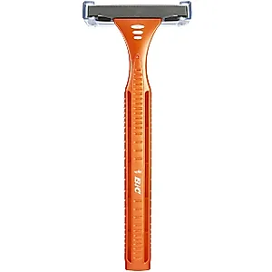 BIC 3 Sensitive, Men's Disposable Razors, Fixed Head Triple Blade for a Close Shave, Bundle of 4 Packs of 4