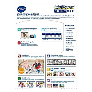 VTech KidiZoom PrintCam, Blue