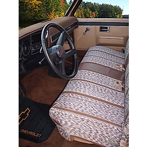 West Coast Auto Universal Baja Saddle Blanket Bench Full Size Seat Cover Fits Ford, Chevrolet, Dodge, and Full Size Pickup Trucks (Brown)