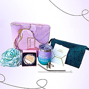 N/AC Happy Birthday Gifts for Women,Unique Gifts for Her Best Friend Mom Sister Wife Girlfriend,Funny Cup& Relaxing Spa Gift Set and Co