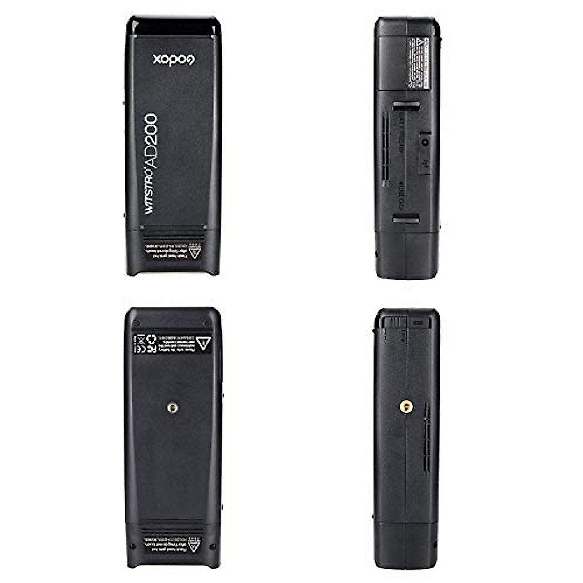 Godox AD200 200Ws 2.4G TTL Flash Strobe 1/8000 HSS Cordless Monolight with 2900mAh Lithimu Battery and Bare Bulb/Speedlite Fresnel Flash Head to Cover 500 Full Power Shots and Recycle in 0.01-2.1 Sec