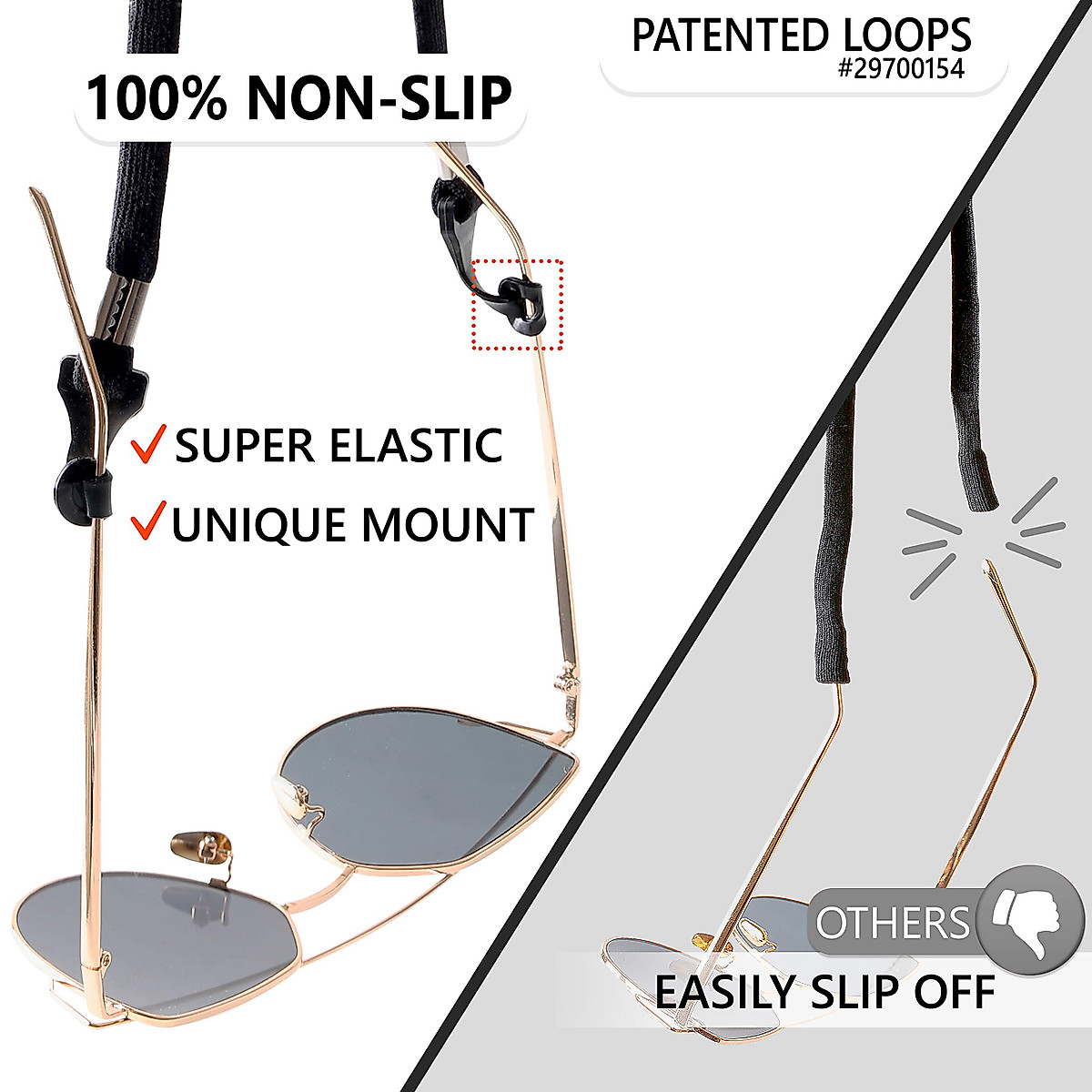 Eye Glasses String Holder Strap - Eyeglass Straps Cords for Men Women ...