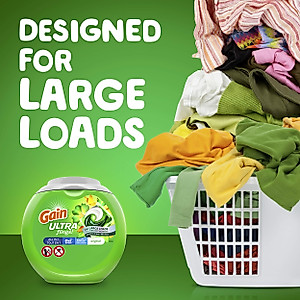 Gain Ultra Flings Liquid Laundry Detergent Pacs Designed for Large Loads, Original Scent, 41 Count