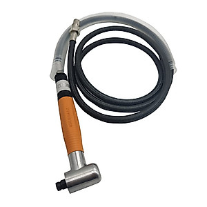 Eaarliyam Pneumatic Micro Grinder Angle Air 90 Degree 3mm Die Pencil Polisher Tool Accessories Kit Orange Power Tools