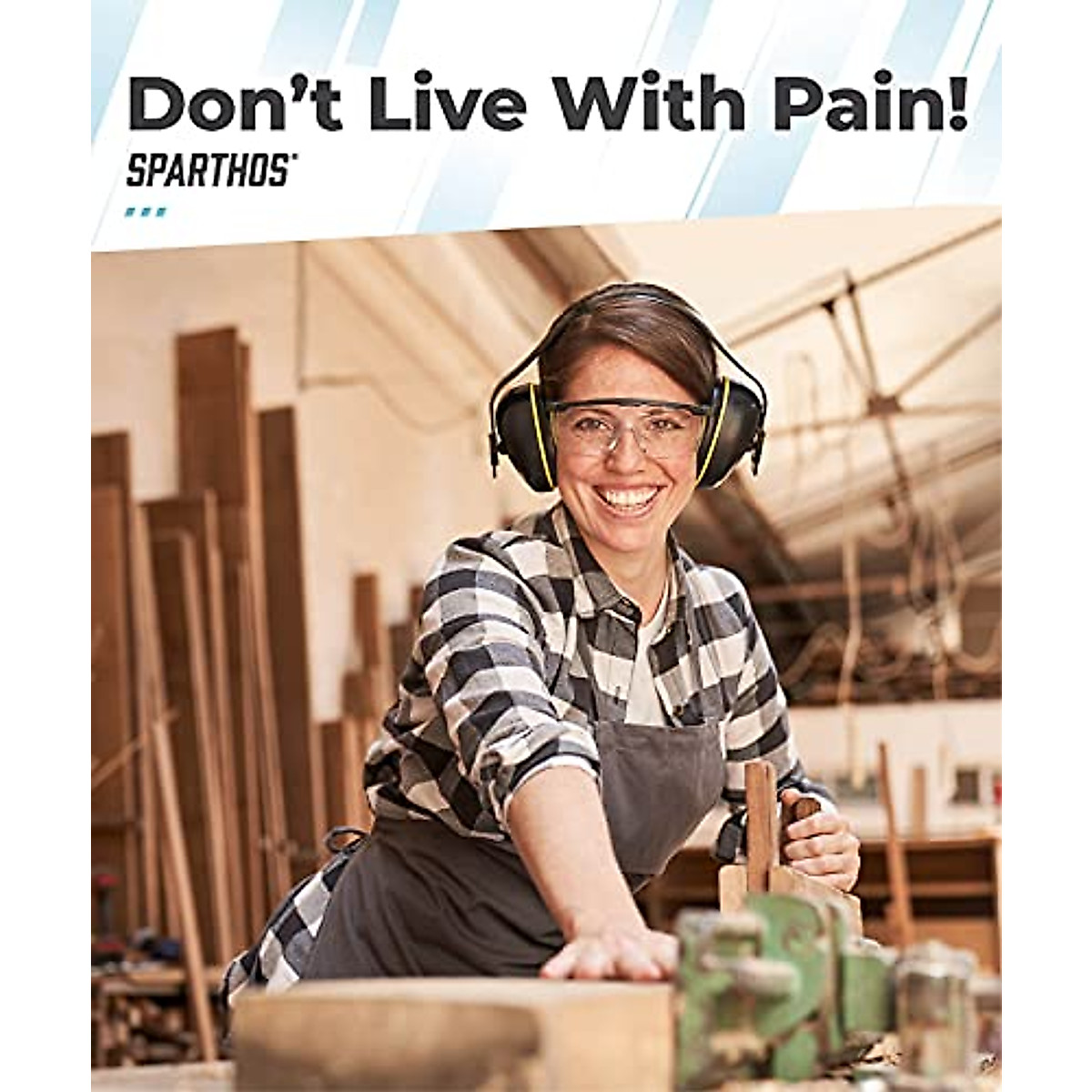 Sparthos Back Support Belt - Immediate Relief from Back Pain, Sciatica, Herniated Disc - Breathable Brace With Lumbar Pad - Lower Backbrace For Home & Lifting At Work - For Men & Women - (Small)