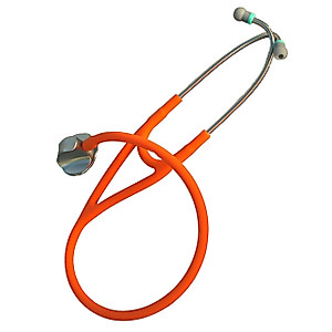 Kila Scopes Specialist Stethoscope - Professional Single Head Cardiology & Diagnostic Stethoscope for Doctors and Nurses - with Accessories, K971 Orange