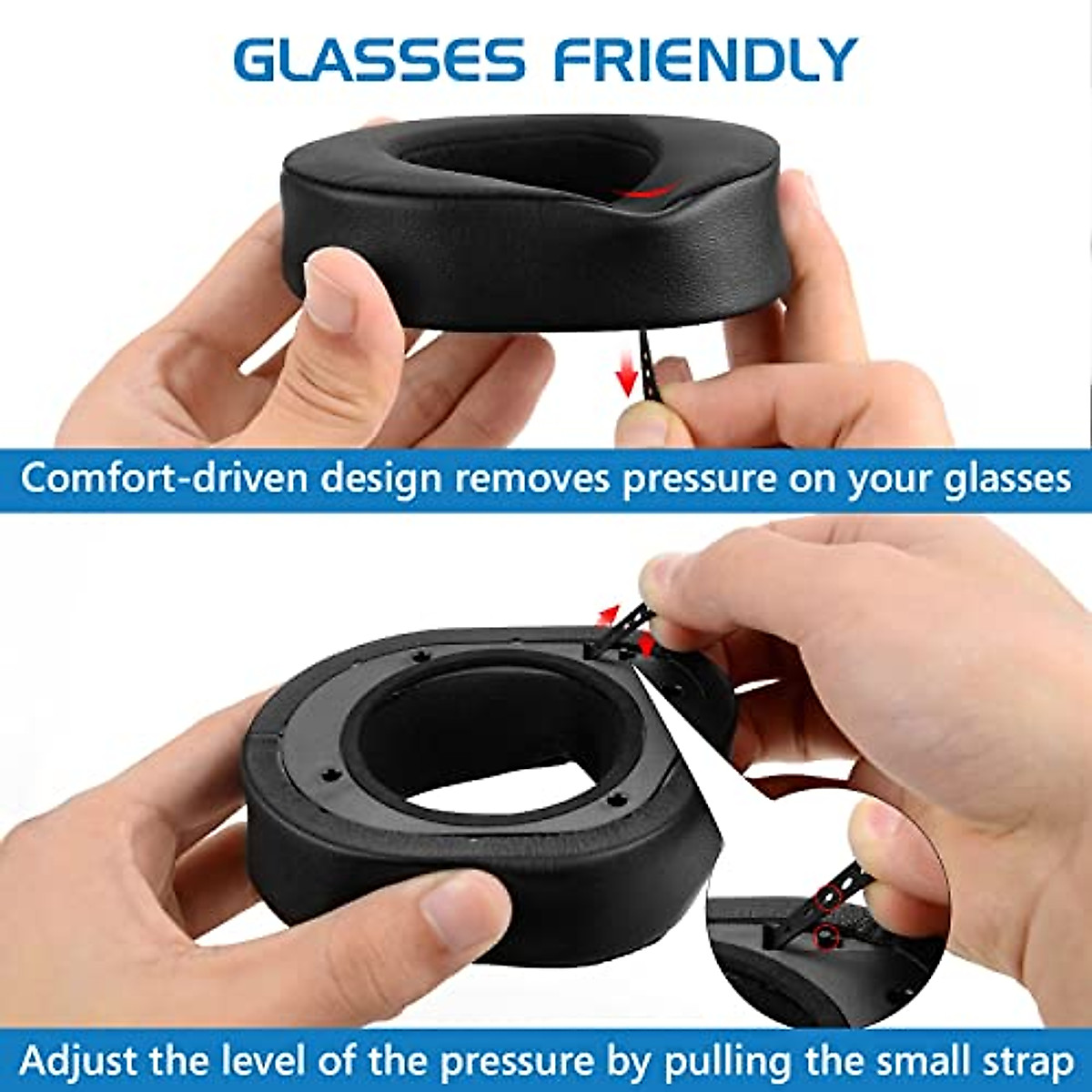 Geekria Sport Cooling-Gel Replacement Ear Pads for Turtle Beach Stealth 700 Gen 2 Headphones Ear Cushions, Headset Earpads, Ear Cups Cover Repair Parts (Black)