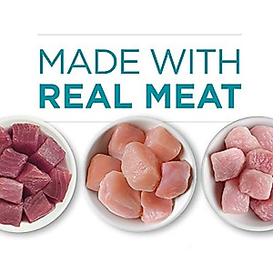 Purina ONE Natural, High Protein Wet Cat Food Variety Pack, True Instinct Turkey, Chicken & Tuna Recipes - (2 Packs of 12) 3 oz. Cans