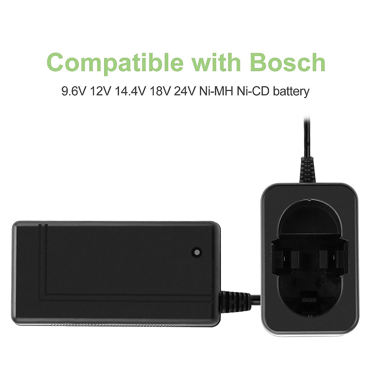 Hanaix 3.5Ah Battery Charger for Bosch 24V Ni-MH Battery Compatible with Bosch BAT030 BAT031 BAT240 BAT299 5102607 335561 2607335 335448 (Battery and Charger Include)