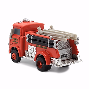 IYZEVK Car 3 Toys, Car Movie, Jackson, The King, Die-cast Toy Car, for a Boy's Birthday (Red Firetruck)