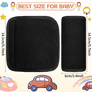 6 Pieces Baby Car Seat Strap Covers Soft Seat Belt Pads Cover for Kids Car Seat Straps Shoulder Pads Infant Stroller Strap Covers Seat Safety Belt Cushion for Boy and Girl