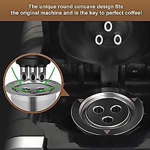 Reusable Pods for Ninja Dual Brew Coffee Maker, Stainless Steel Reusable K Pod Permanent K Cups Filters Coffee Accessories Compatible with Ninja Coffee Maker Filter Ninja CFP201&CFP301 DualBrew