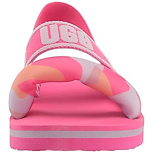 UGG K Zuma Sling Camopop Flat Sandal, Taffy Pink, 12 US Unisex Little Kid