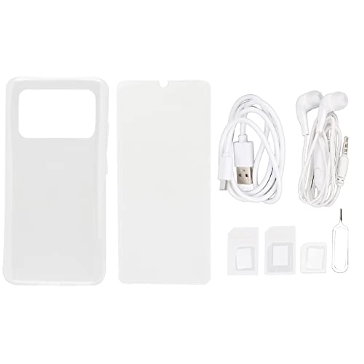 VBESTLIFE Unlocked Android Cell Phone, 6.1inch Ultra Slim Smartphone, 4GB RAM & 64GB ROM, 32MP Rear AI Triple Camera, Dual Card Dual Standby Support Micro SIM for Android 11(Matte Black)