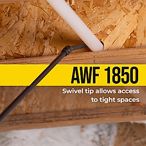 AWF PRO Foam Gun - AWF 1850, PTFE Non Stick Coated 40in Gun. Ideal for Contractors & DIY. High Precision, Greater Yield Foam Spray Insulation Gun, One Hand Adjustment, Long Nozzle. Swivel Tip