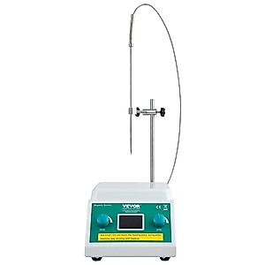 VEVOR Magnetic Stirrer Hot Plate, 500W Heating Power 2000ml Lab Stirrer 572°F/300°C 200-2000 RPM Digital Magnetic Stirrer with 7" Ceramic Coated Heating Plate Magnetic Mixing