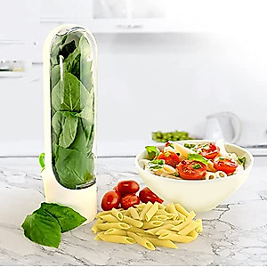 Gbbazu Herb Keeper, 1Pcs Herb Keeper Herb Storage Container Saver Preserver for Cilantro, Herb Saver Best Keeper for Freshest Produce, Asparagus, Cilantro, Mint, Parsley