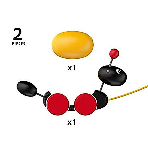 BRIO Infant &Toddler 30367 - Pull Along Ant Wood Toy with Moving Egg for Kids Ages 1 and Up