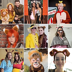 HODRME Plush Bear Ears Headband-Halloween Christmas Festival Theme Party Animal Cosplay Costume Headbands