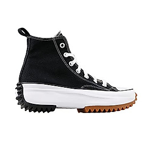 Converse Run Star Hike Hi Sneakers, Black/White/Gum, 9 US Women/7.5 US Men
