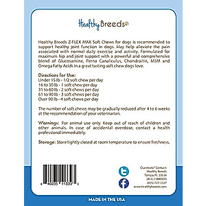 Healthy Breeds Great Pyrenees Z-Flex Max Hip and Joint Soft Chews 170 Count