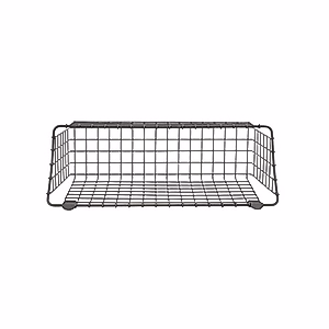 Spectrum Diversified Vintage Wall Mount Storage Basket, X-Large (Pack of 1), Industrial Gray
