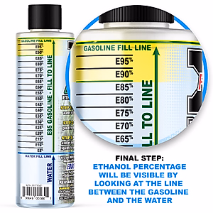 REV X E85T0501 E85 Gasoline Tester - Easy to Use Ethanol Test Kit