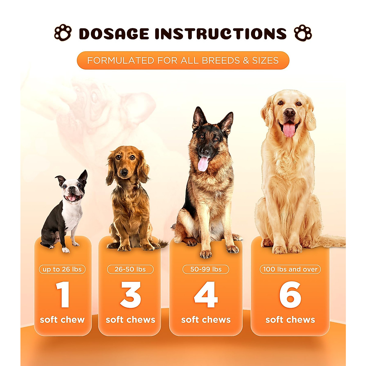 Yumlas 180 Counts Calming Chews for Dogs Anxiety Relief, Dog Calming Chews with Potent Effect in 30 Mins & Last for 12 Hrs, Hypoallergenic Dog Calming Treats for All Breeds, Sizes, Ages (Duck Flavor)