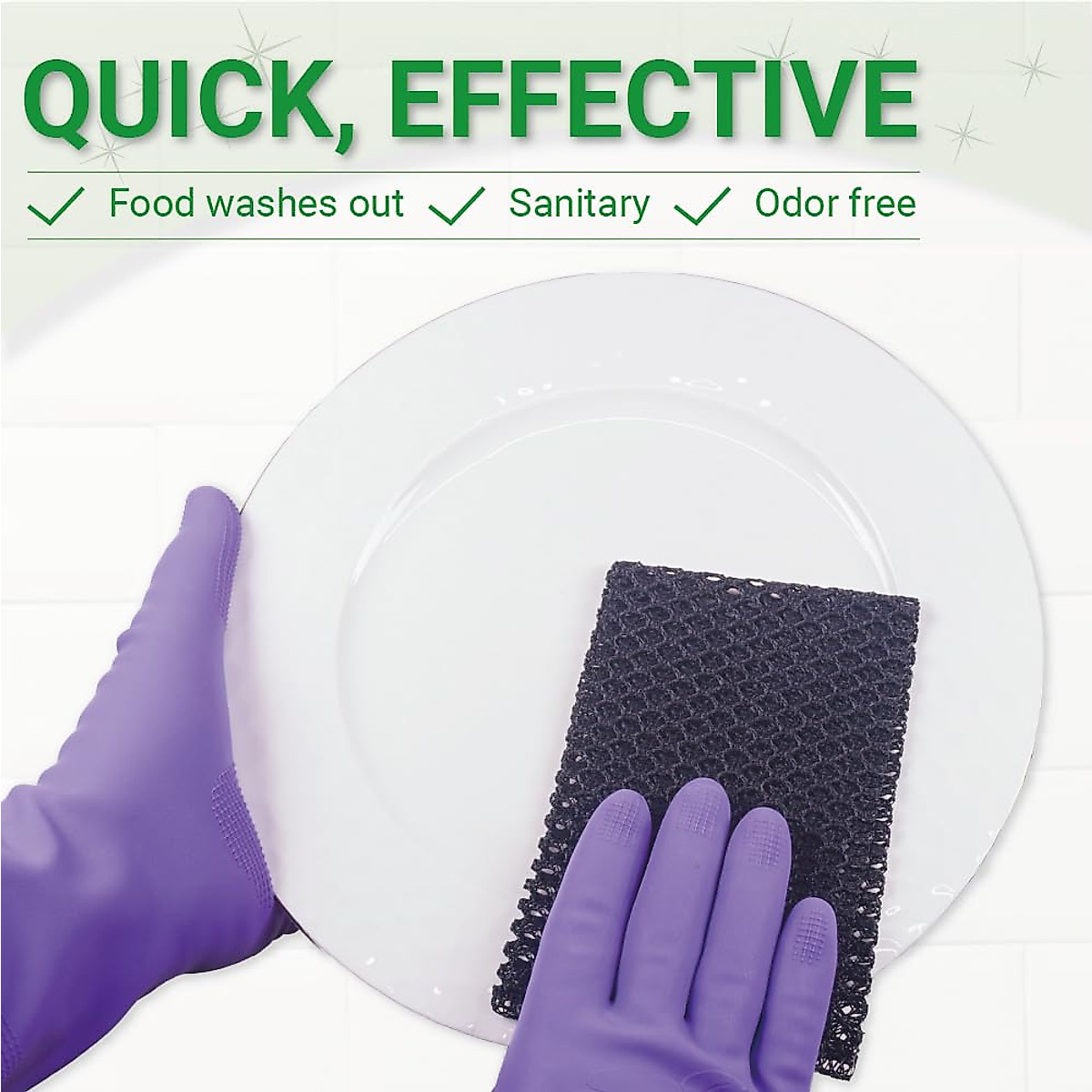 Olivia tree 5PCS Monotone Dish Washing Net Cloths, Dish mesh net,Scourer, Quick Dry, Perfect Scrubber for Washing Dishes 11 inch x11 inch Dish scubber