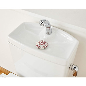 Oak 244493 Seto Drain Cover, Country Red, Approx. W 2.8 x D 2.8 x H 0.9 inches (7 x 7 x 2