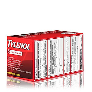 Tylenol Extra Strength Caplets with 500 mg Acetaminophen, Pain Reliever & Fever Reducer, For Headache, Backache & Menstrual Pain Relief, 225 ct