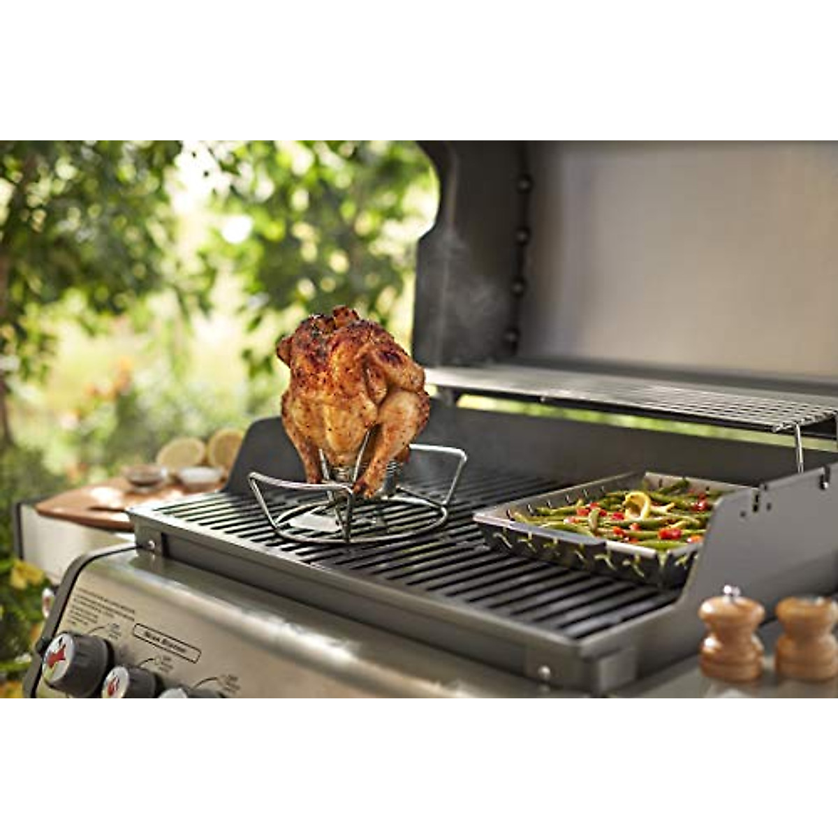 Weber 6482 Original Poultry Roaster , Silver