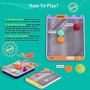 IIROMECI Gears Toys for Kids, STEM Educational Toys for Toddlers, Logical Thinking Puzzle Games, Creative Learning Toy Set for Boys and Girls, Smart Toys for Children Ages 5+