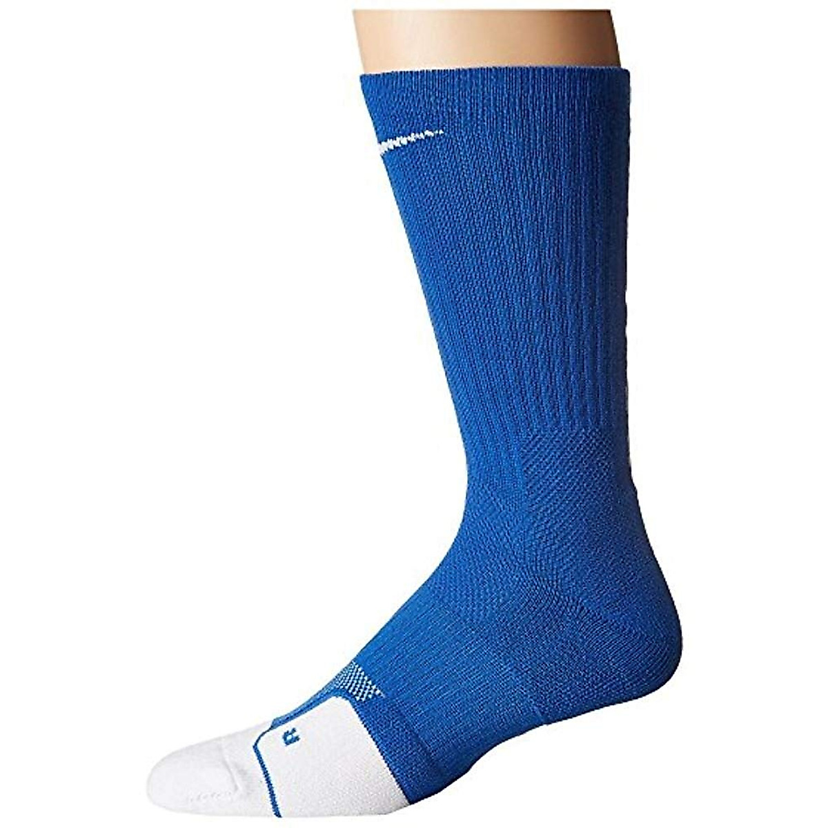 Nike Elite 1.5 Team Crew Sock Royal Blue/White/White LG (Men's Shoe 8-12, Women's Shoe 10-13)