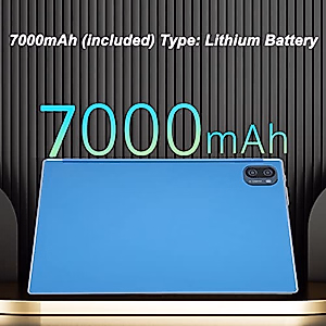 Tablet, 6GB 256GB for Android 11 10in Tablet Blue for Travel (US Plug)