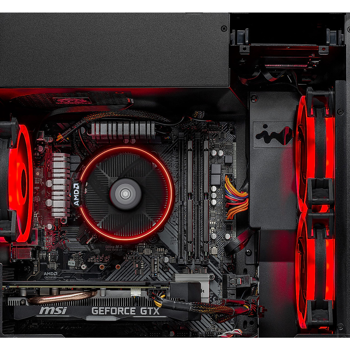 Skytech Legacy Mini Gaming PC Desktop - AMD Ryzen 7 2700 3.2GHz, GTX 1660 Super 6GB, 16GB DDR4 3000, 500GB SSD, AC WiFi, Win 10 Home, Black