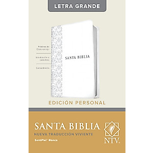 Santa Biblia NTV, Edición personal, letra grande (SentiPiel, Blanco, Letra Roja) (Spanish Edition)