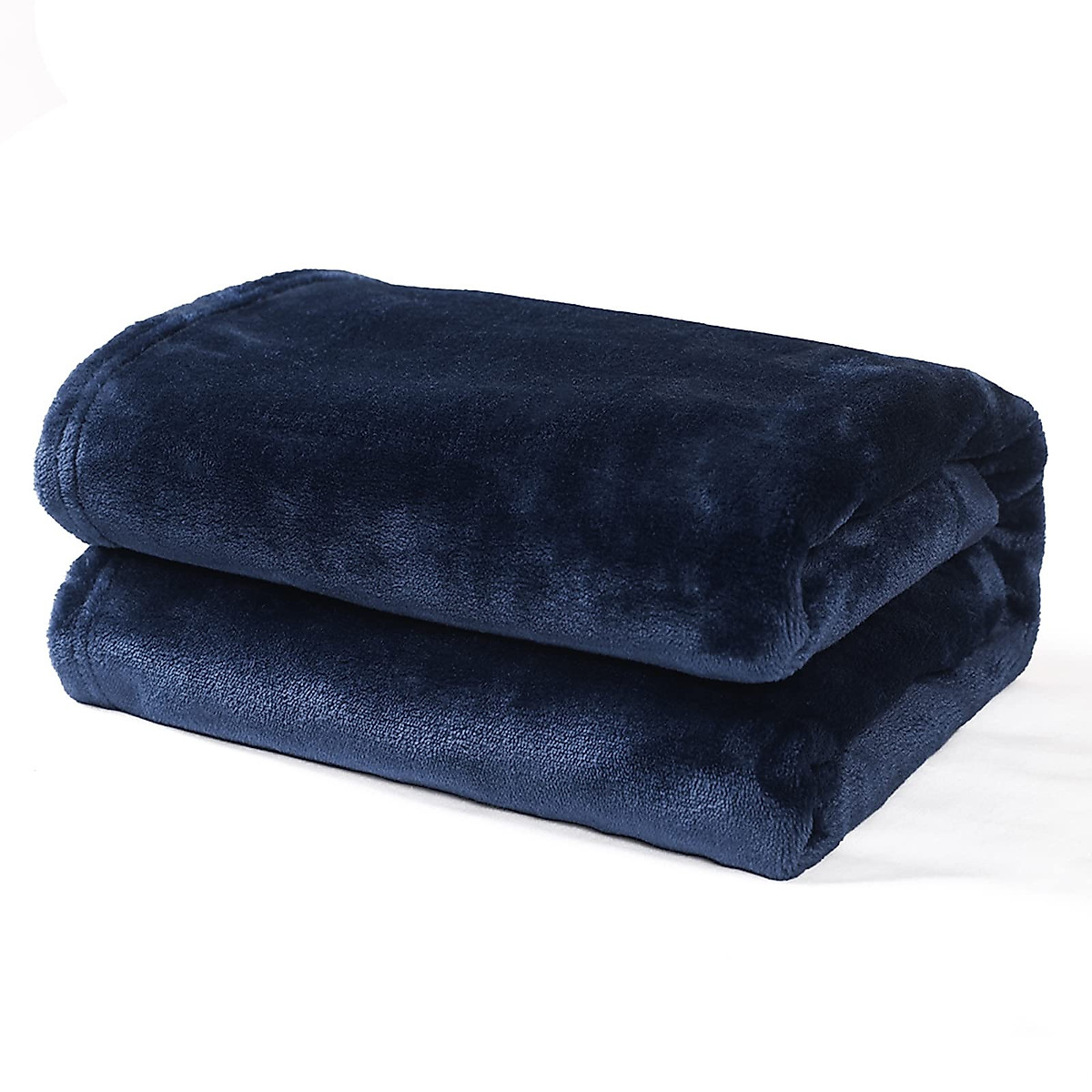 Exclusivo Mezcla Fleece Throw Blanket for Couch, Super Soft and Warm Blankets, Navy Blue Throw All Season Use, Cozy, Plush, Lightweight, 30x40 inches