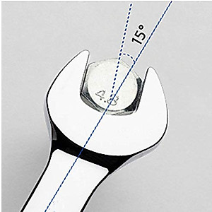 FLZOSPER 3/4 inch SAE Flex-Head Geared Ratchet Wrench,Box End Head 72-Tooth Ratcheting Combination Wrench Spanner